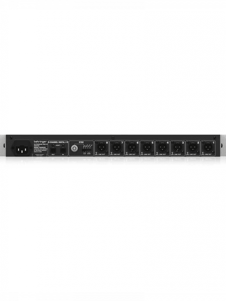 BEHRINGER ADA8000 ULTRAGAIN PRO-8 DIGITAL Preamplificador de micrófono ...