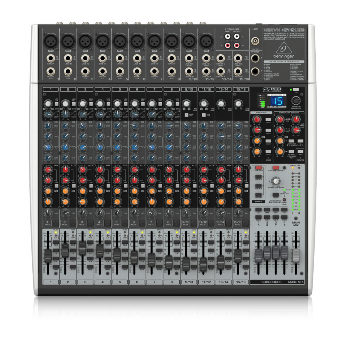 Behringer Xenyx X2442USB Mezclador de 24 entradas