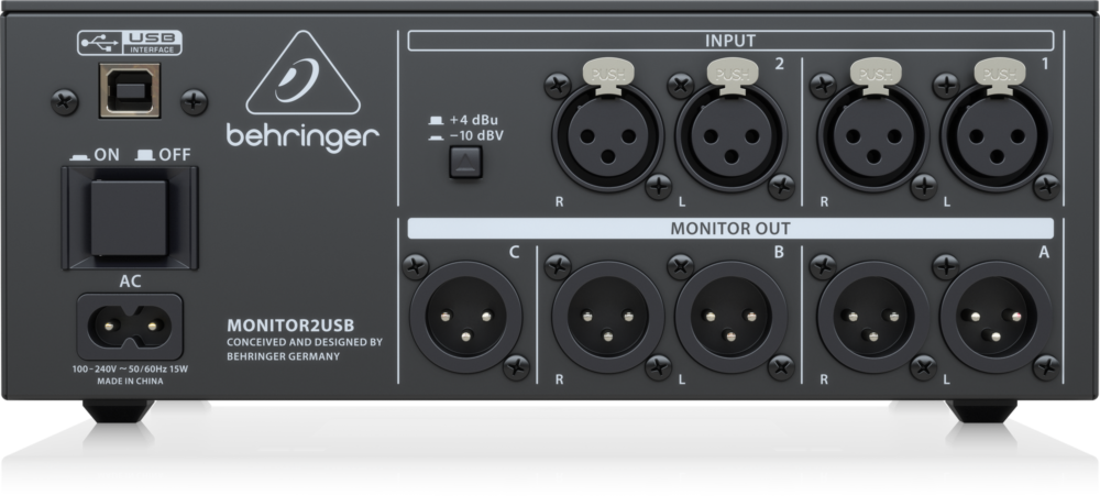 MONITOR2USB | Behringer | Controlador de monitoreo de auriculares y ...