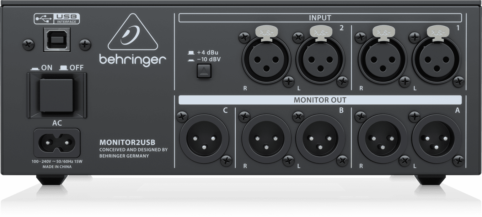 MONITOR2USB | Behringer | Controlador de monitoreo de auriculares y ...