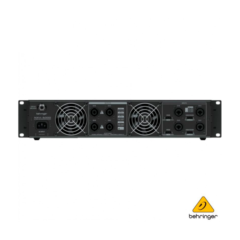 Behringer NX4-6000 Amplificador de potencia clase D ultraligero de 6000 ...