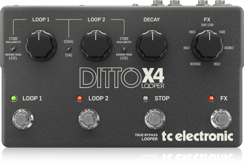 DITTO X4 LOOPER | tc electronic | Pedal looper de guitarra de doble ...