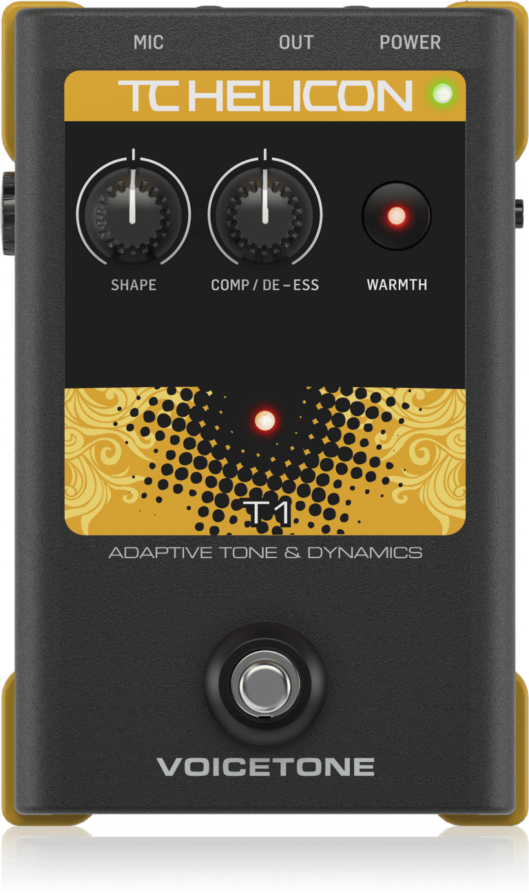 VOICETONE T1 | TC Helicon | Stompbox de un solo botón para tono vocal ...