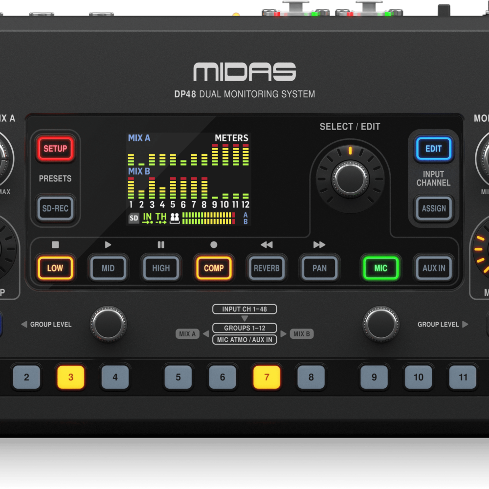 MIDAS MR18 Consola digital de 18 canales formato pequeño - Ultramar Audio