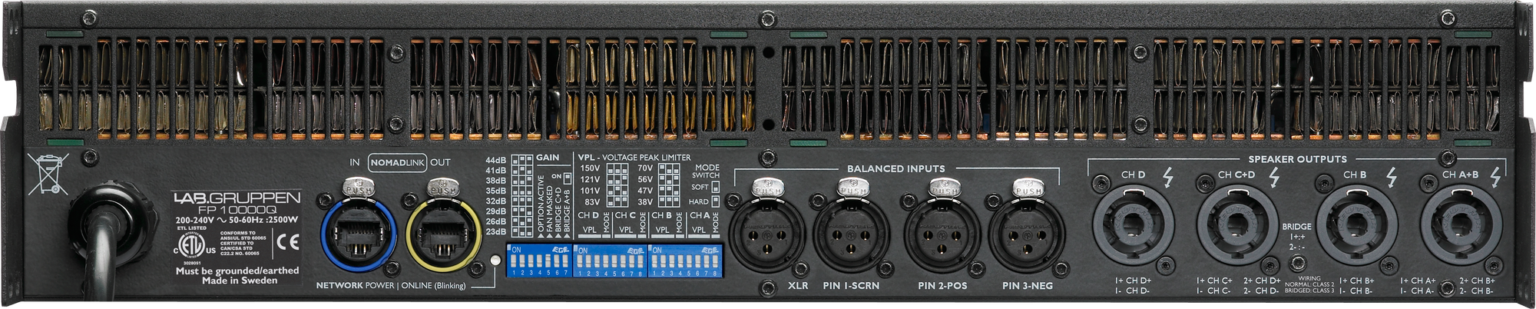 Lab Gruppen FP 10000Q POWER 4 X 2500W PARA TOURING