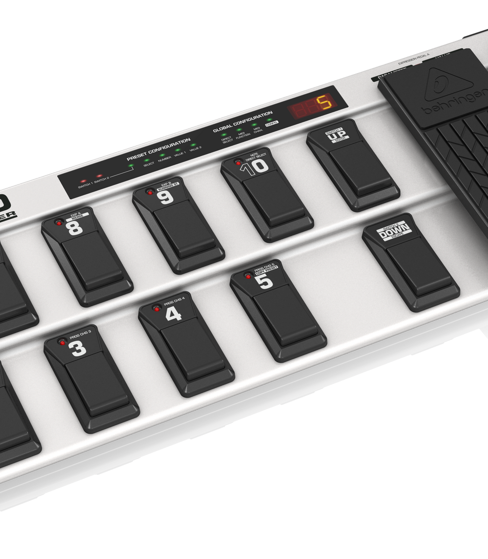 FCB-1010 | Behringer | Controlador de pie MIDI ultraflexible con 2 ...