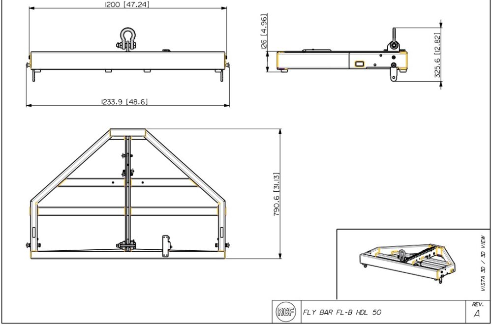 FL-B HDL 50 | RCF | Flybar - Ultramar Audio