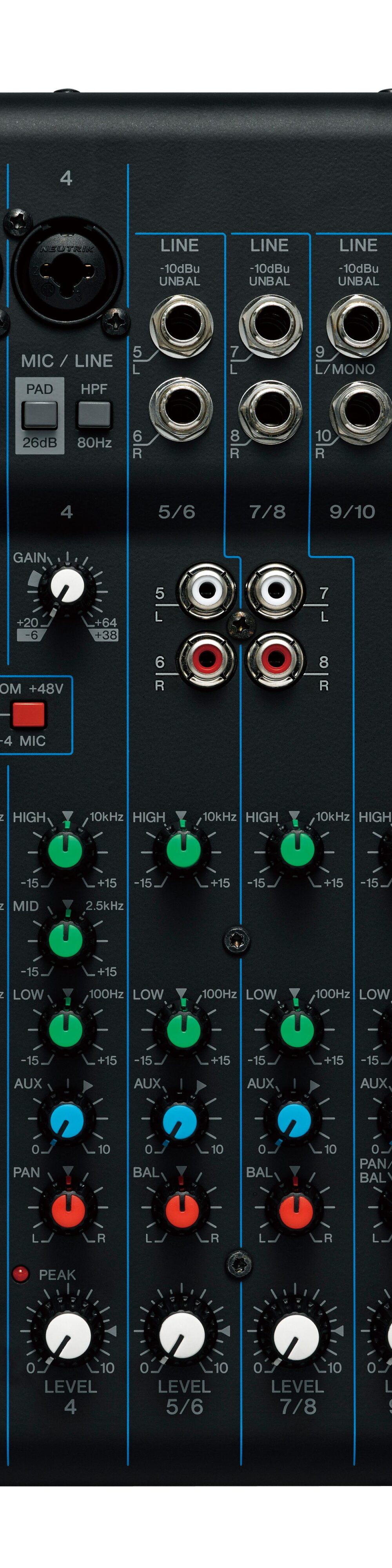 MG10 | YAMAHA | Mezcladora de 10 canales, 4 entradas de micro, 10 de ...