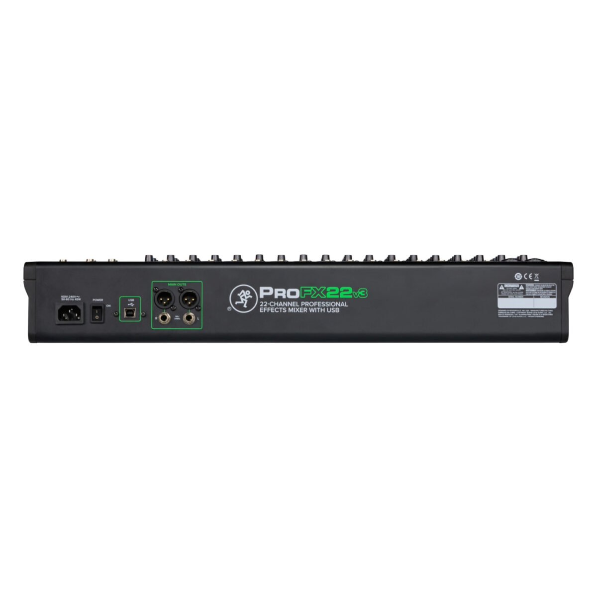 Mackie ProFX22v3 Mezclador analógico USB de 22 canales - Ultramar Audio